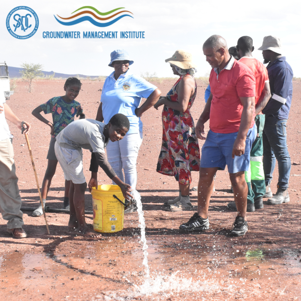 The community at Ganaichas was thrilled to see the water during the ...